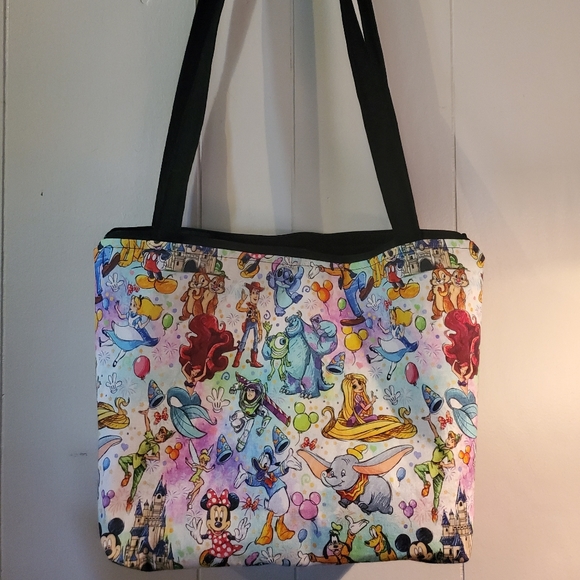 Hand Crafted | Bags | Disney Characters Tote Bag Handmade | Poshmark